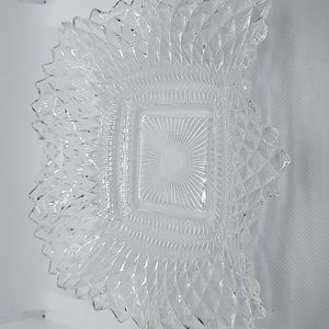 Indiana Glass | Dining | Vintage Indiana Glass Diamond Point Clear ...